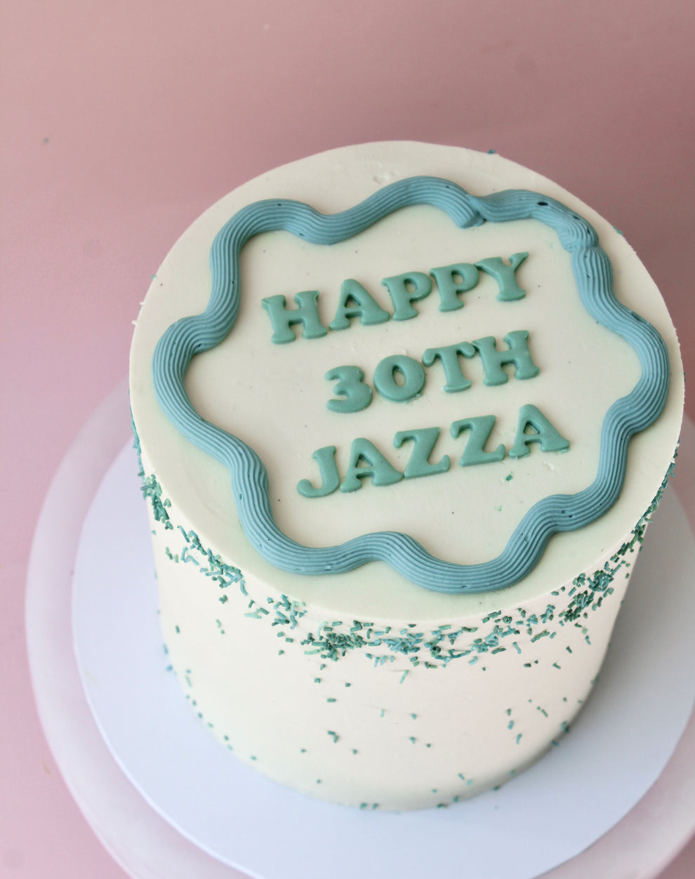 Wavy Sprinkle Cake – Sweet Street Cakery
